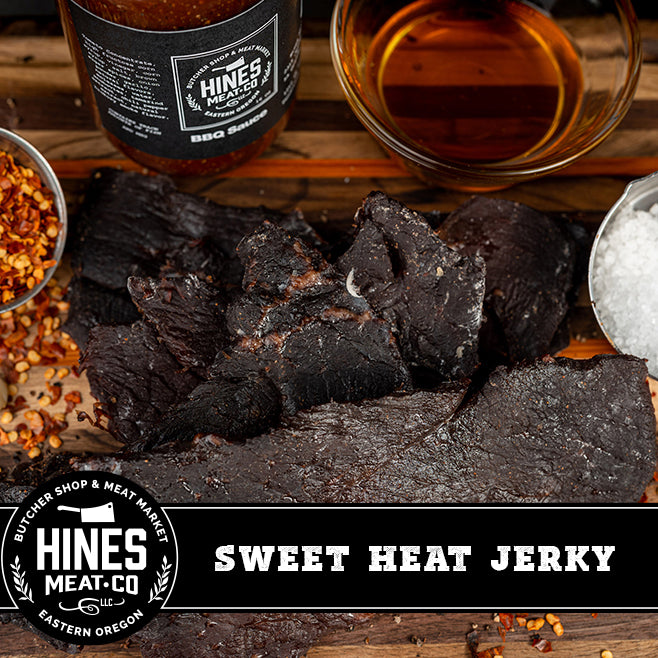 PORK SWEET HEAT JERKY, Hines Meat Co.