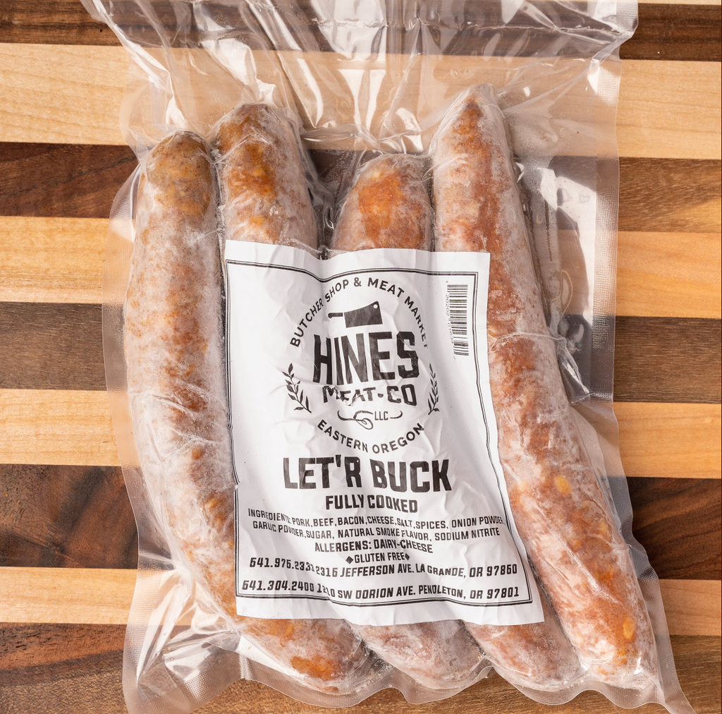 LET 'R BUCK SMOKED SAUSAGE, Hines Meat Co.
