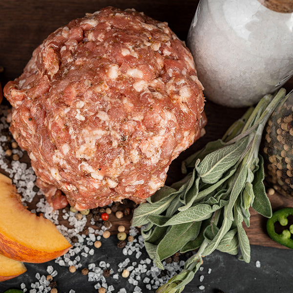 JALAPENO PEACH FRESH SAUSAGE, Hines Meat Co.