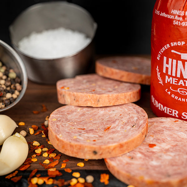 HINES SUMMER SAUSAGE- Hines Meat Co. Butcher and Meat Market